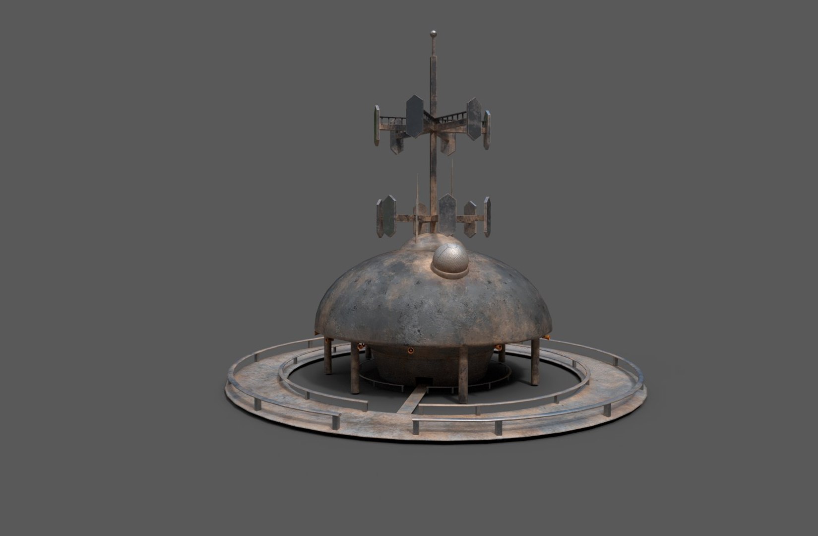 Antenna sci fi 3D model - TurboSquid 1690002