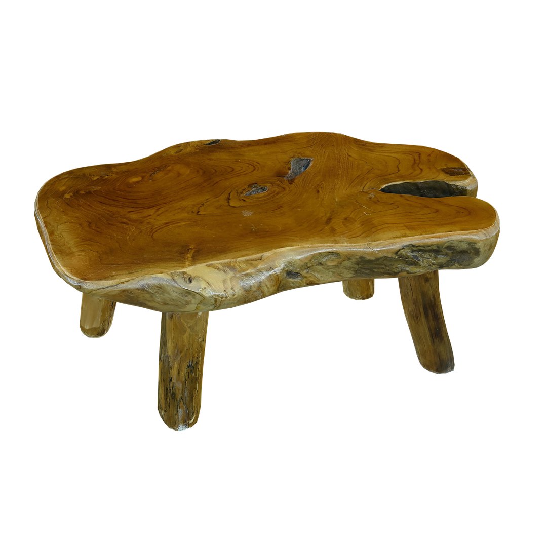 3D Game Ready Mini Wooden Table Model - TurboSquid 2081154