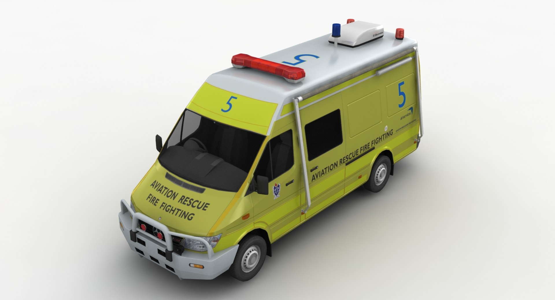 3d Model Mercedes Sprinter Fighting
