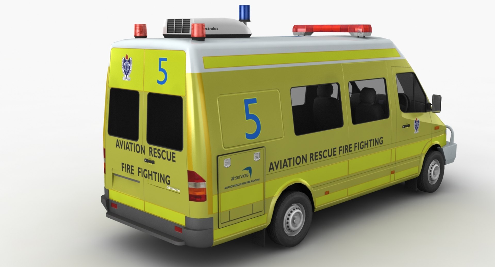 3d Model Mercedes Sprinter Fighting