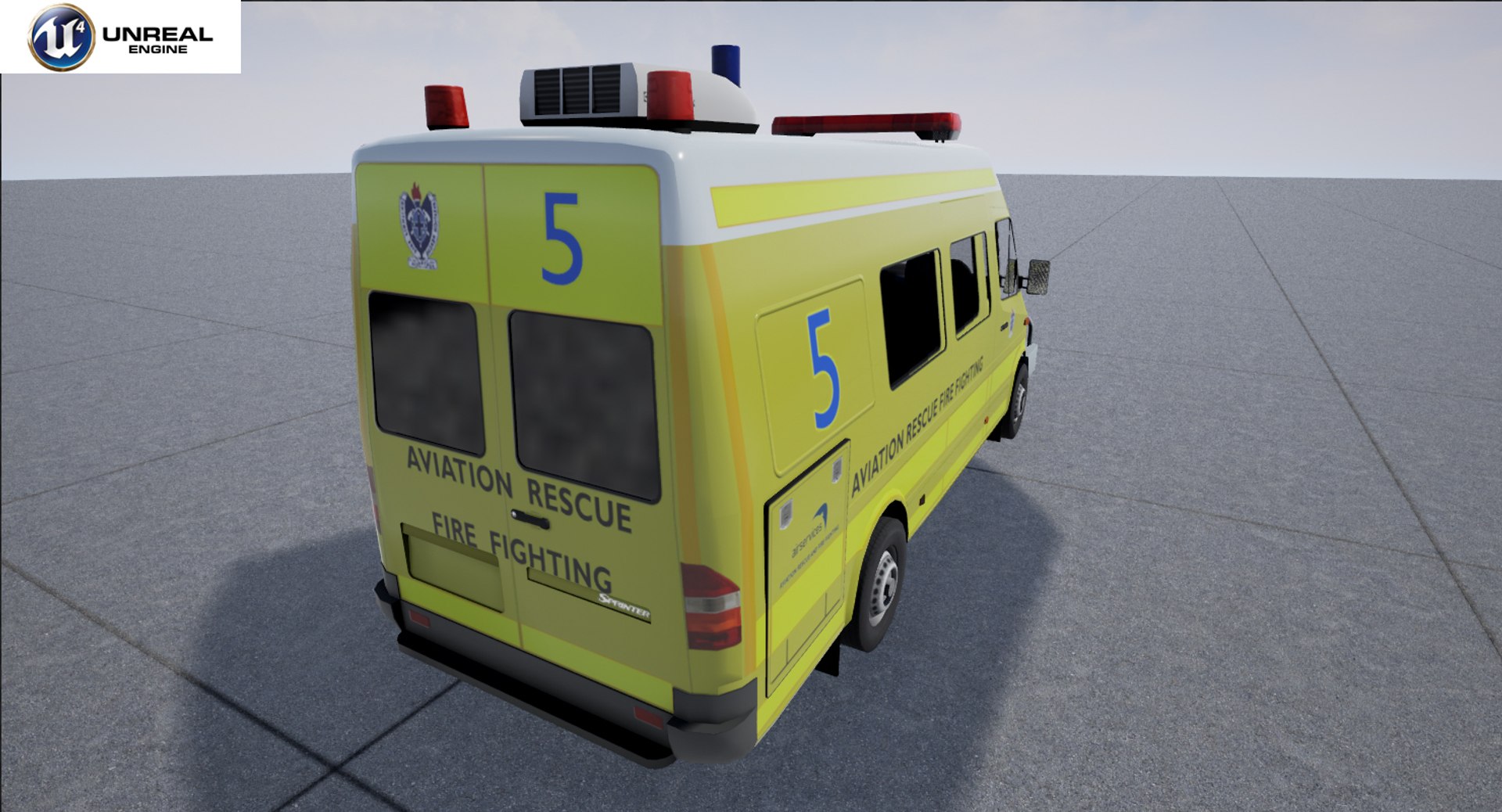 3d Model Mercedes Sprinter Fighting