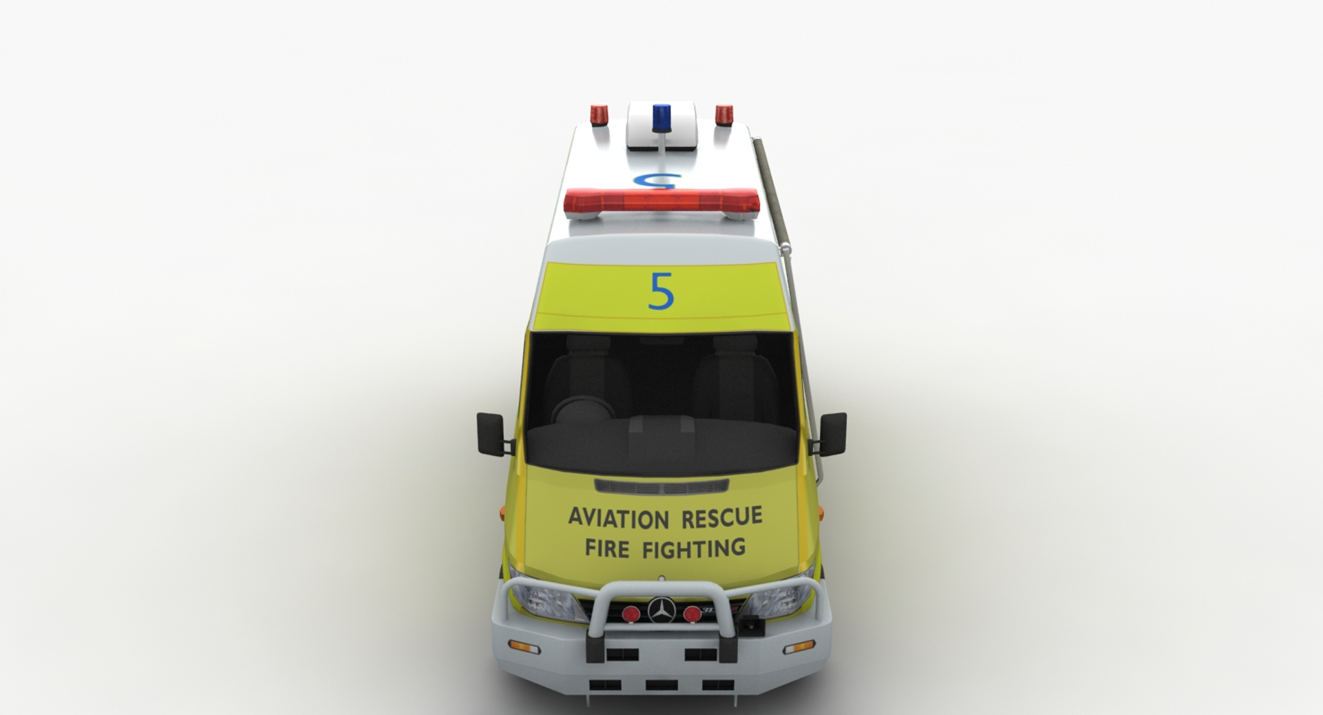 3d Model Mercedes Sprinter Fighting