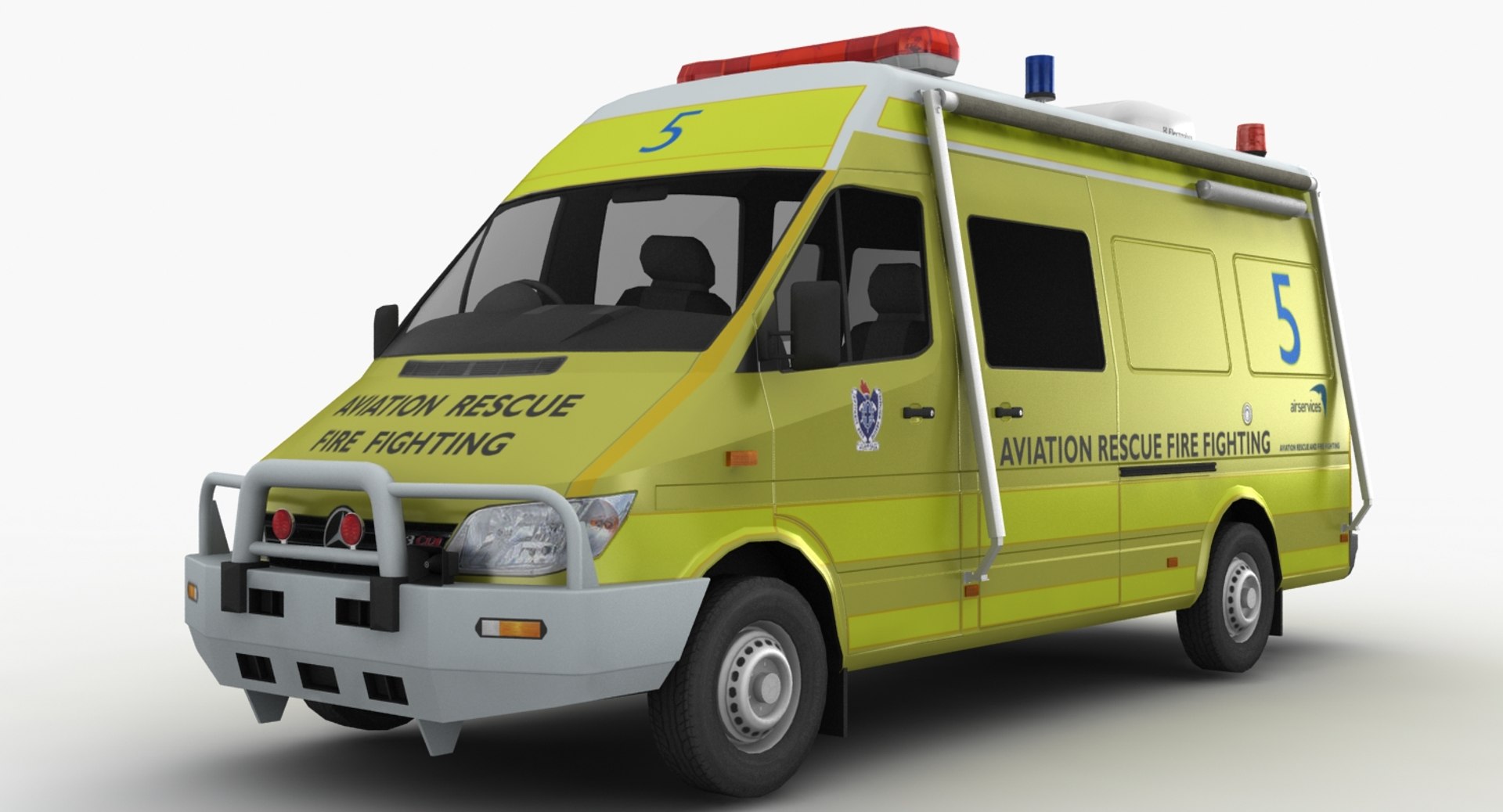 3d Model Mercedes Sprinter Fighting