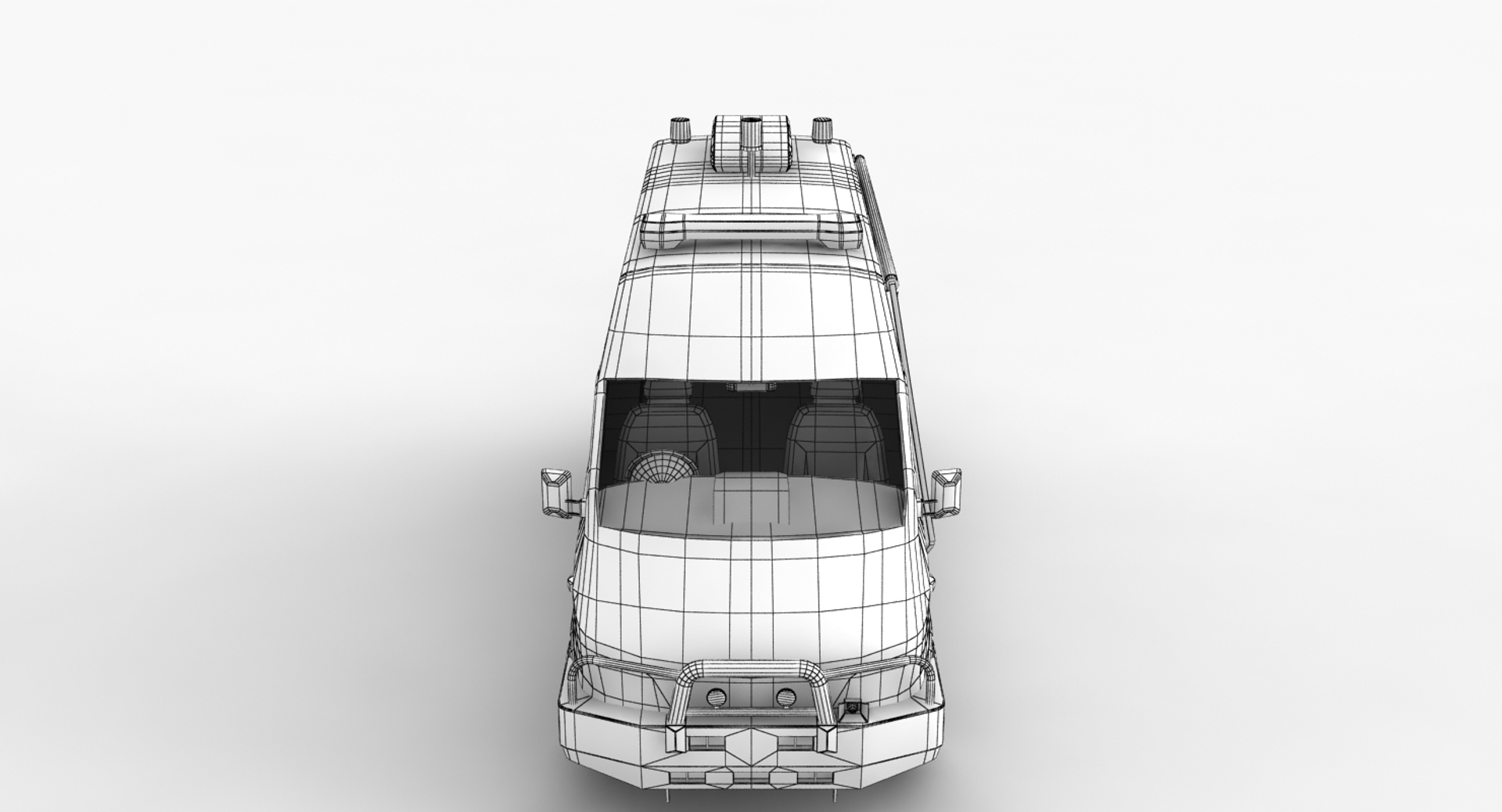 3d Model Mercedes Sprinter Fighting