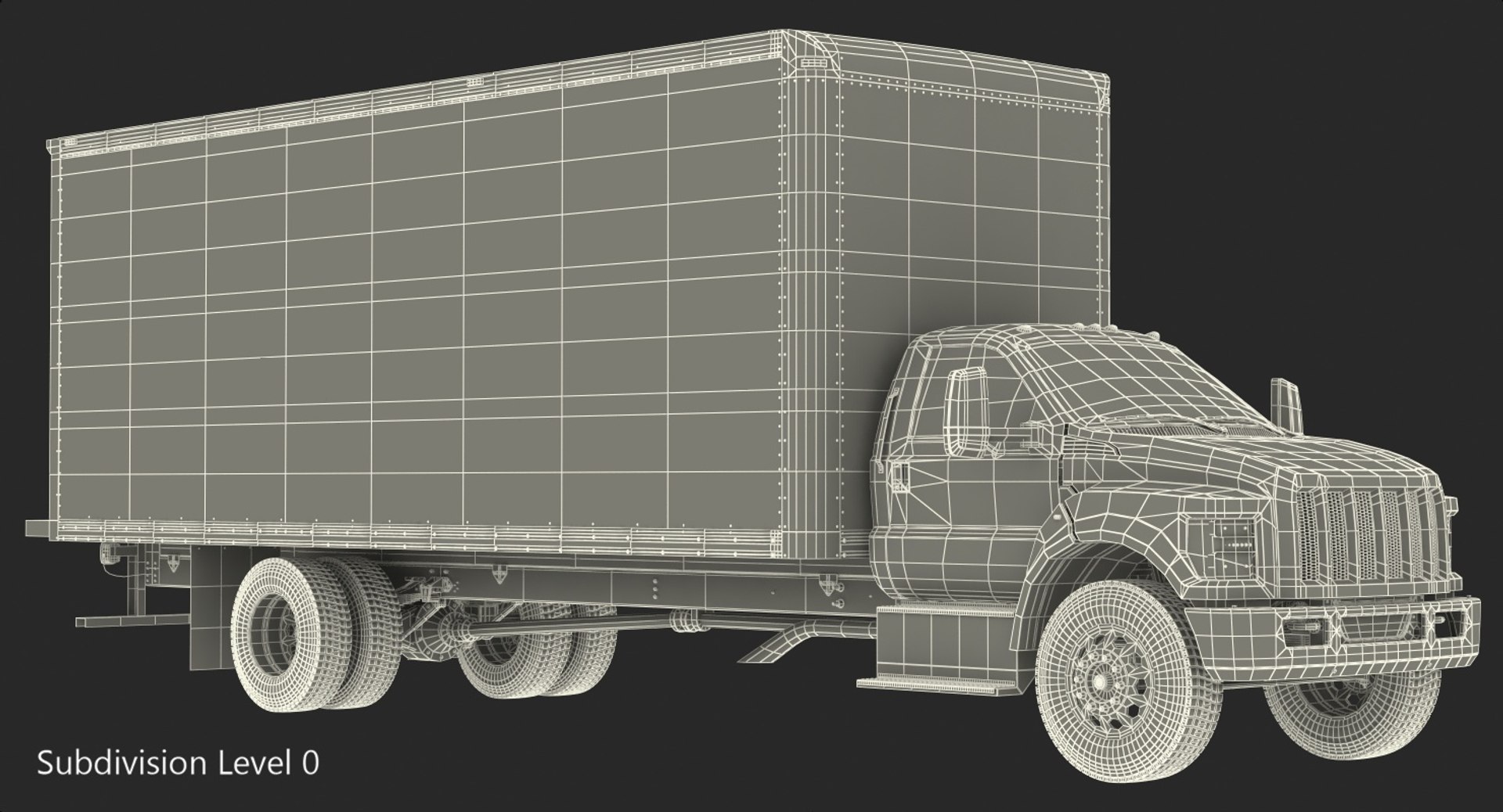 Straight truck generic simple 3D model - TurboSquid 1413046