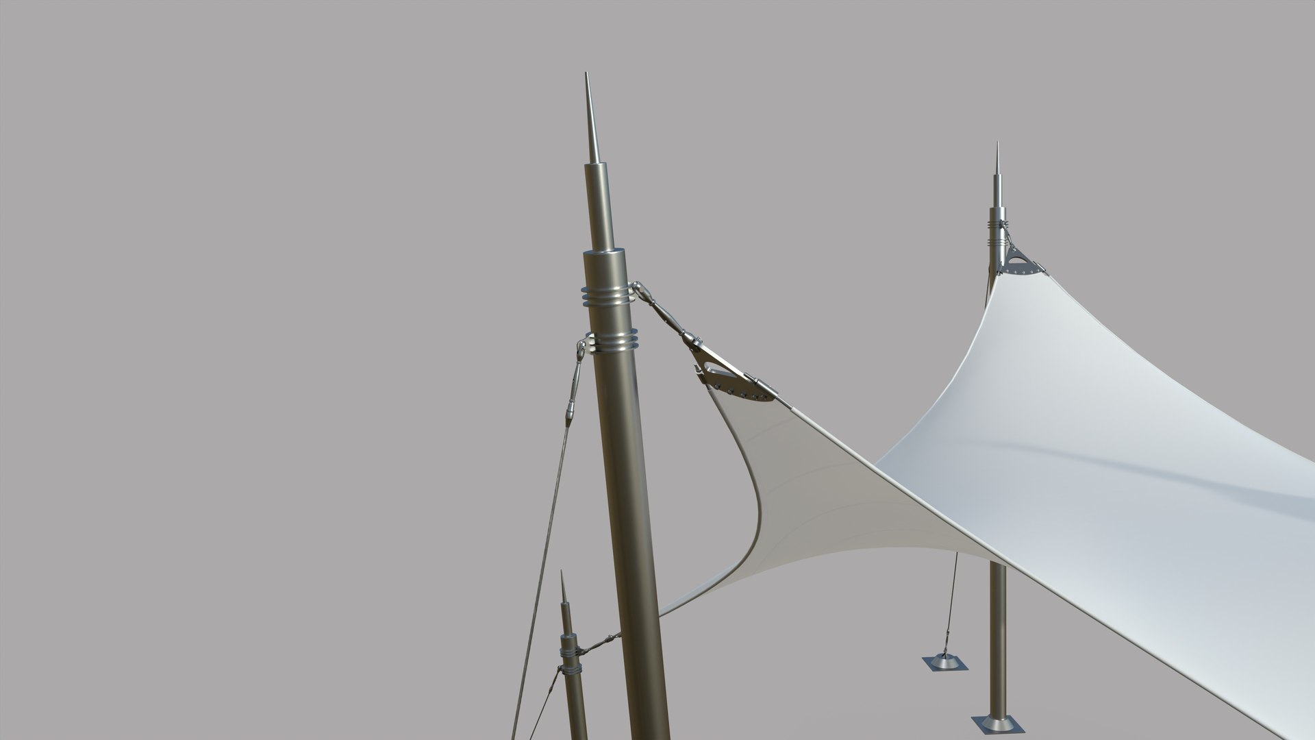 3D Photorealistic Tensile Structure Model - TurboSquid 2257905