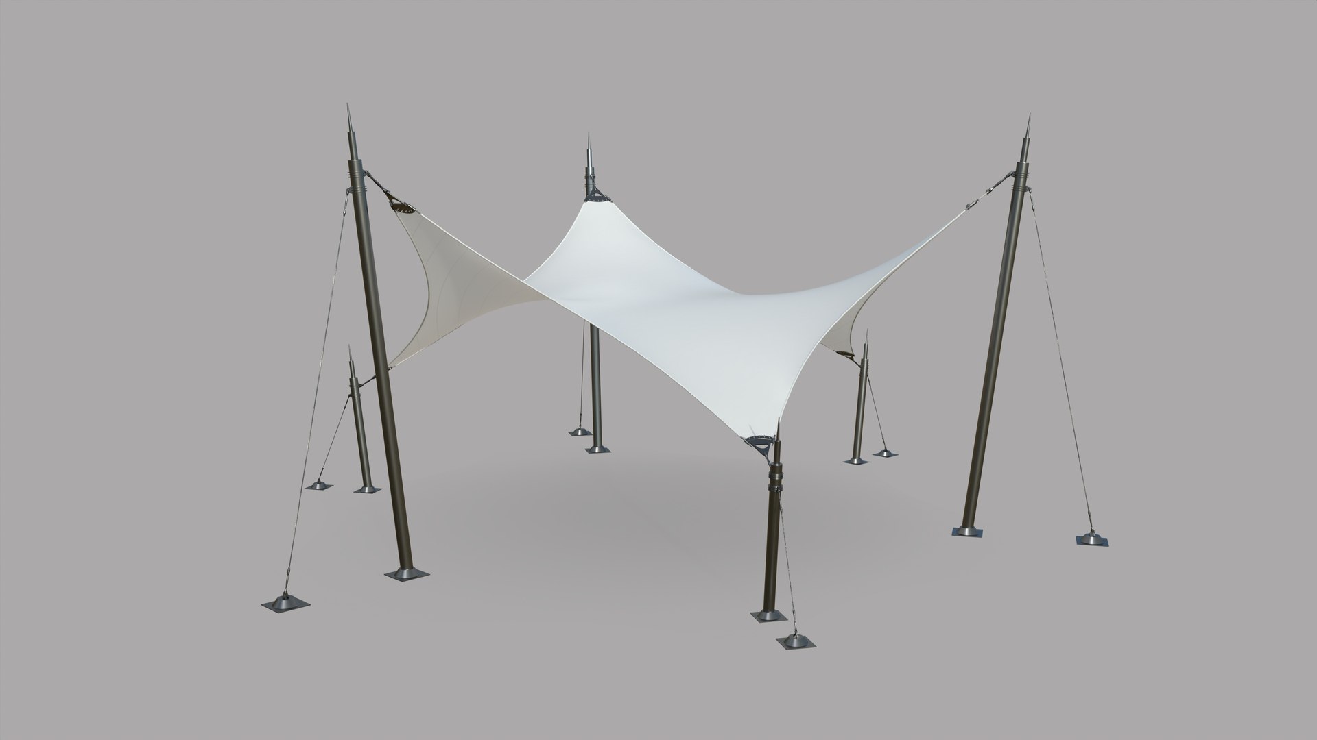3D Photorealistic Tensile Structure Model - TurboSquid 2257905