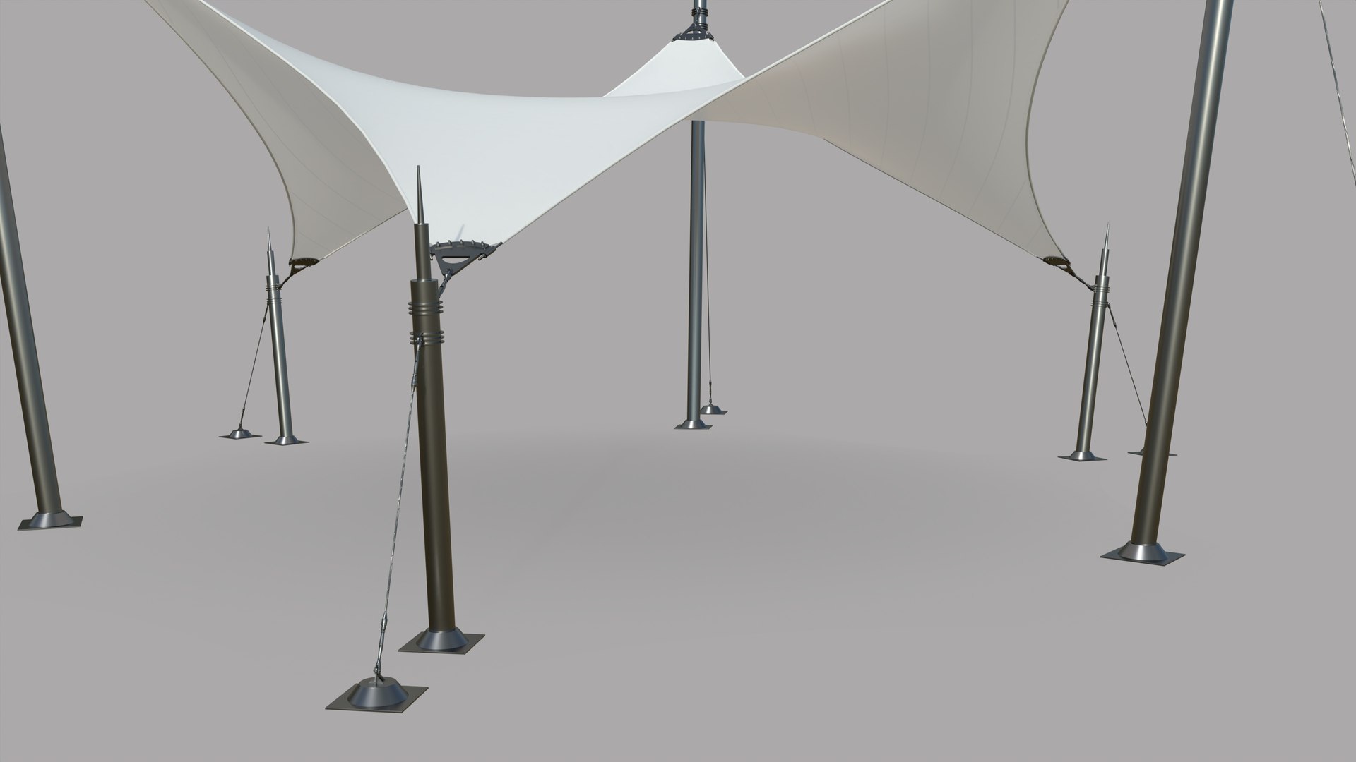 3D Photorealistic Tensile Structure Model - TurboSquid 2257905