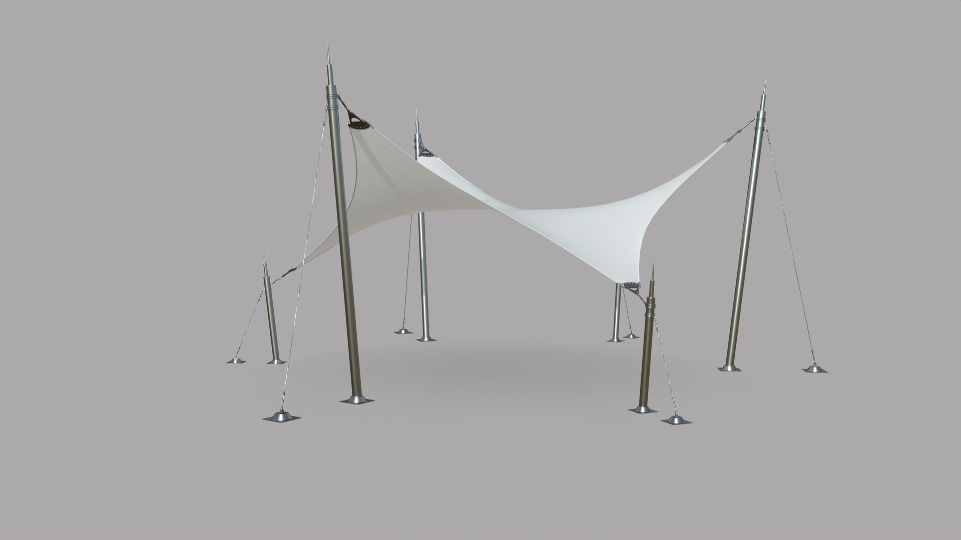 3D Photorealistic Tensile Structure Model - TurboSquid 2257905