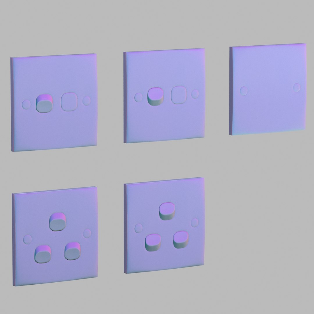 3D schneider s-classic switch model - TurboSquid 1284629