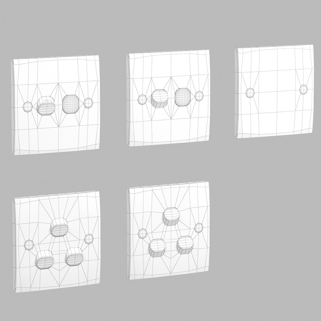 3D schneider s-classic switch model - TurboSquid 1284629