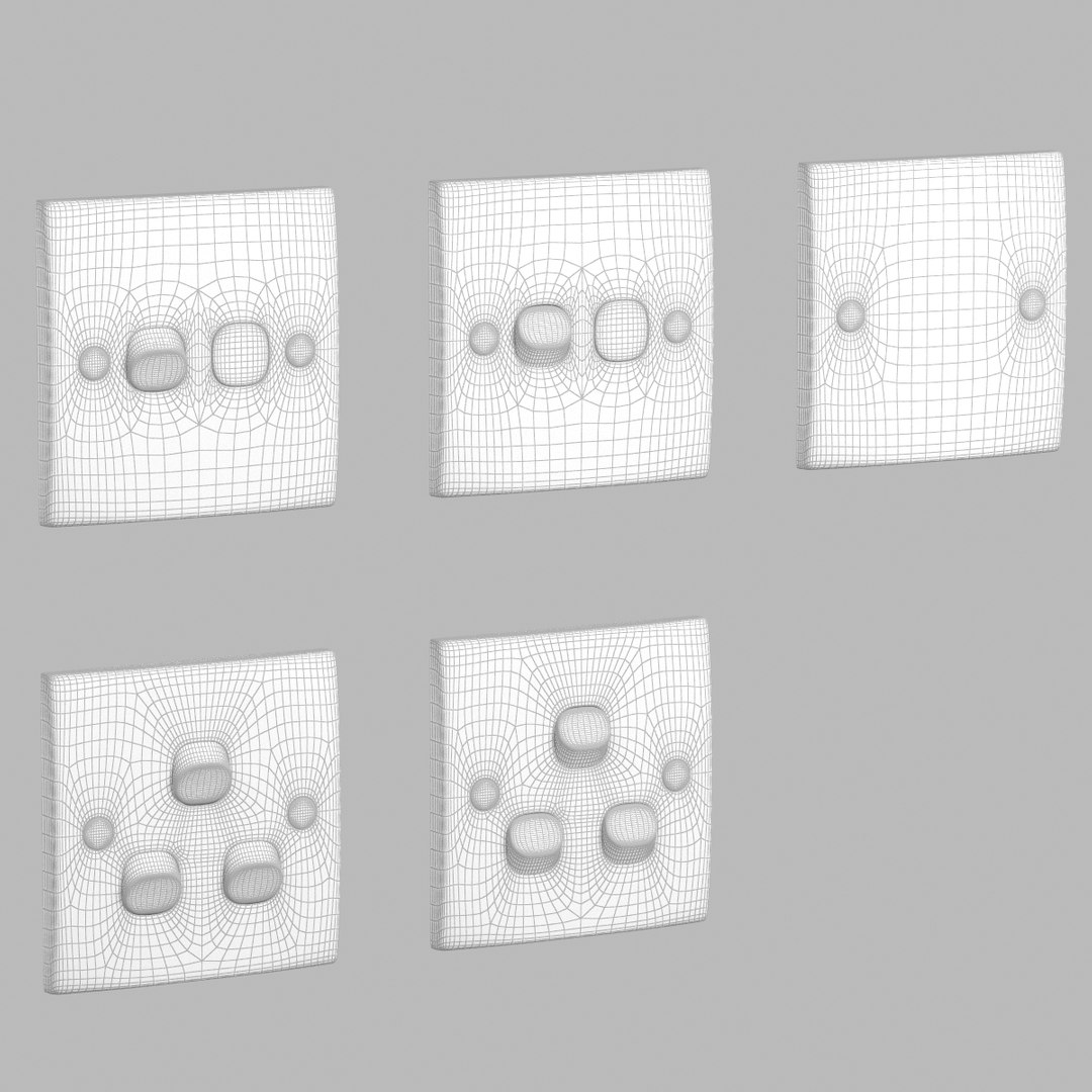 3D schneider s-classic switch model - TurboSquid 1284629