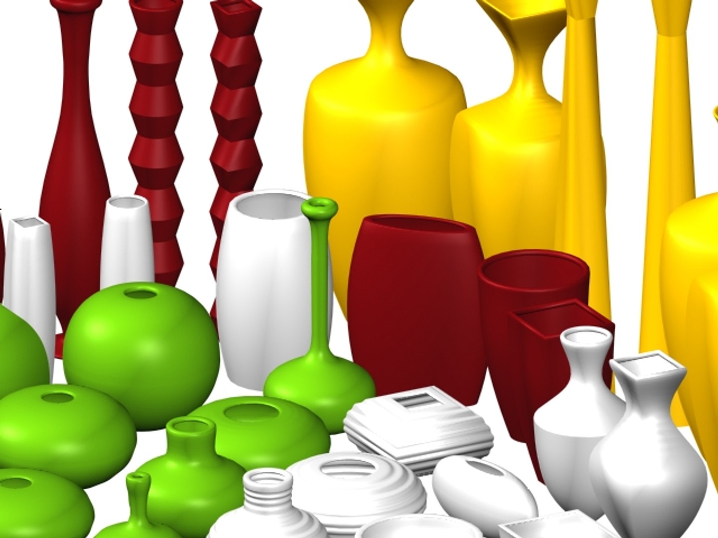 Ceramic Vases 3d Model