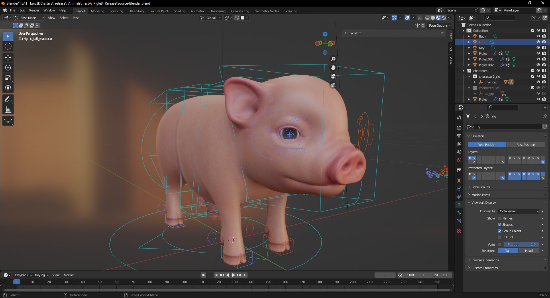 Playful Piglet 3D Pig Model Low-poly 3D Mod 3D Model - TurboSquid 2184857