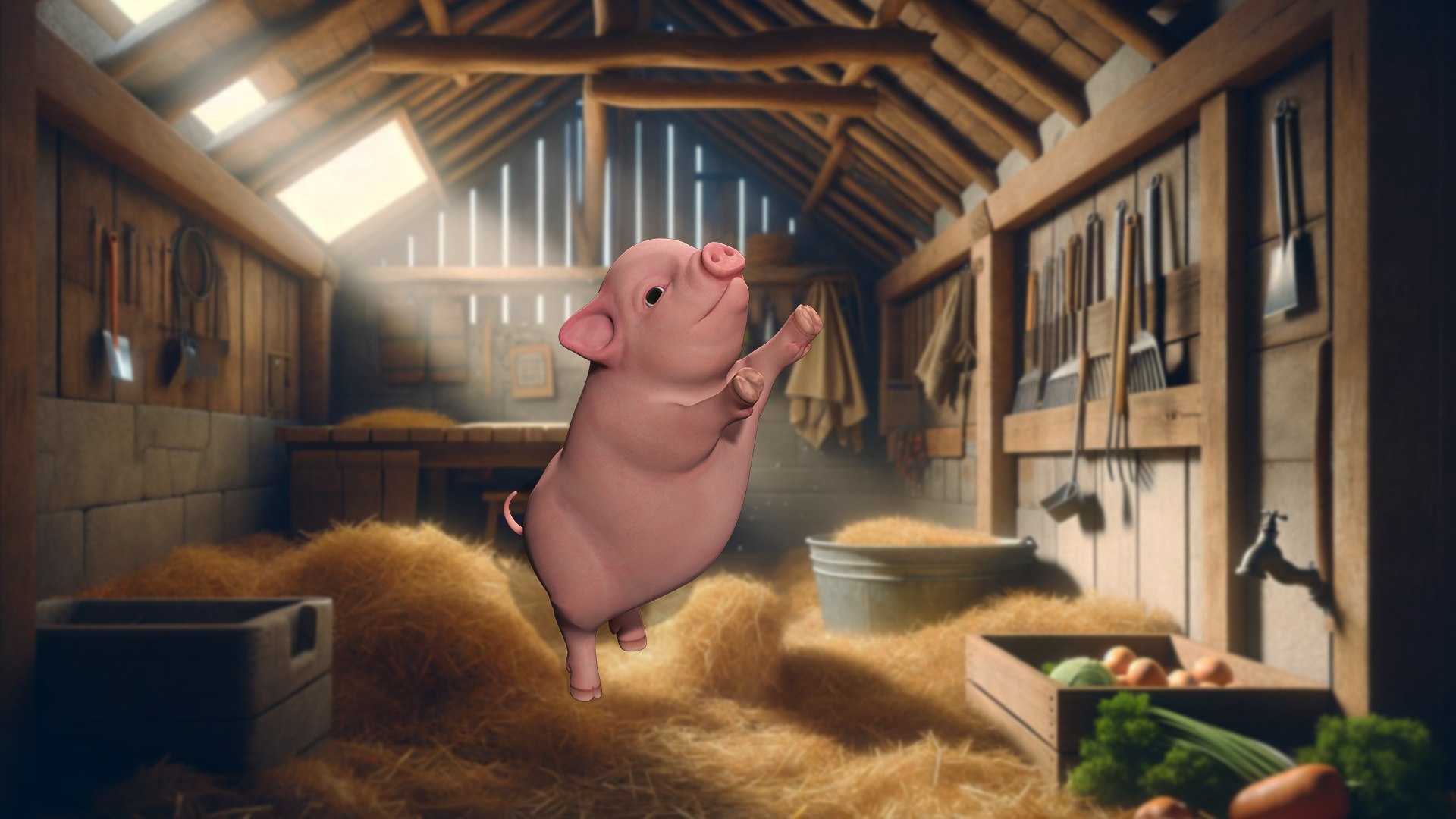 Playful Piglet 3D Pig Model Low-poly 3D Mod 3D Model - TurboSquid 2184857