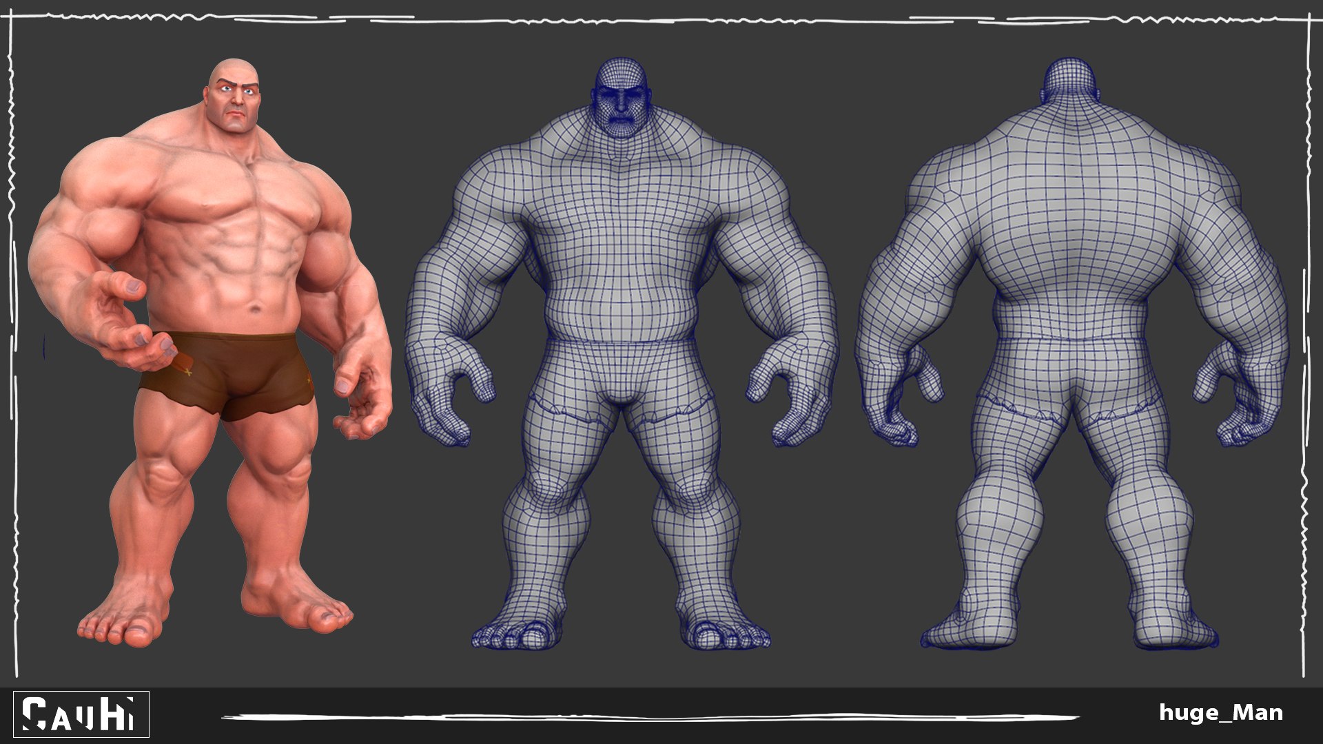 Stylized Huge Giant Man Anatomy Game Films 3D Model - TurboSquid 2421396