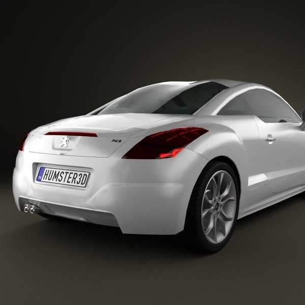 308 rcz 2011 3d model