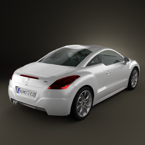 308 rcz 2011 3d model