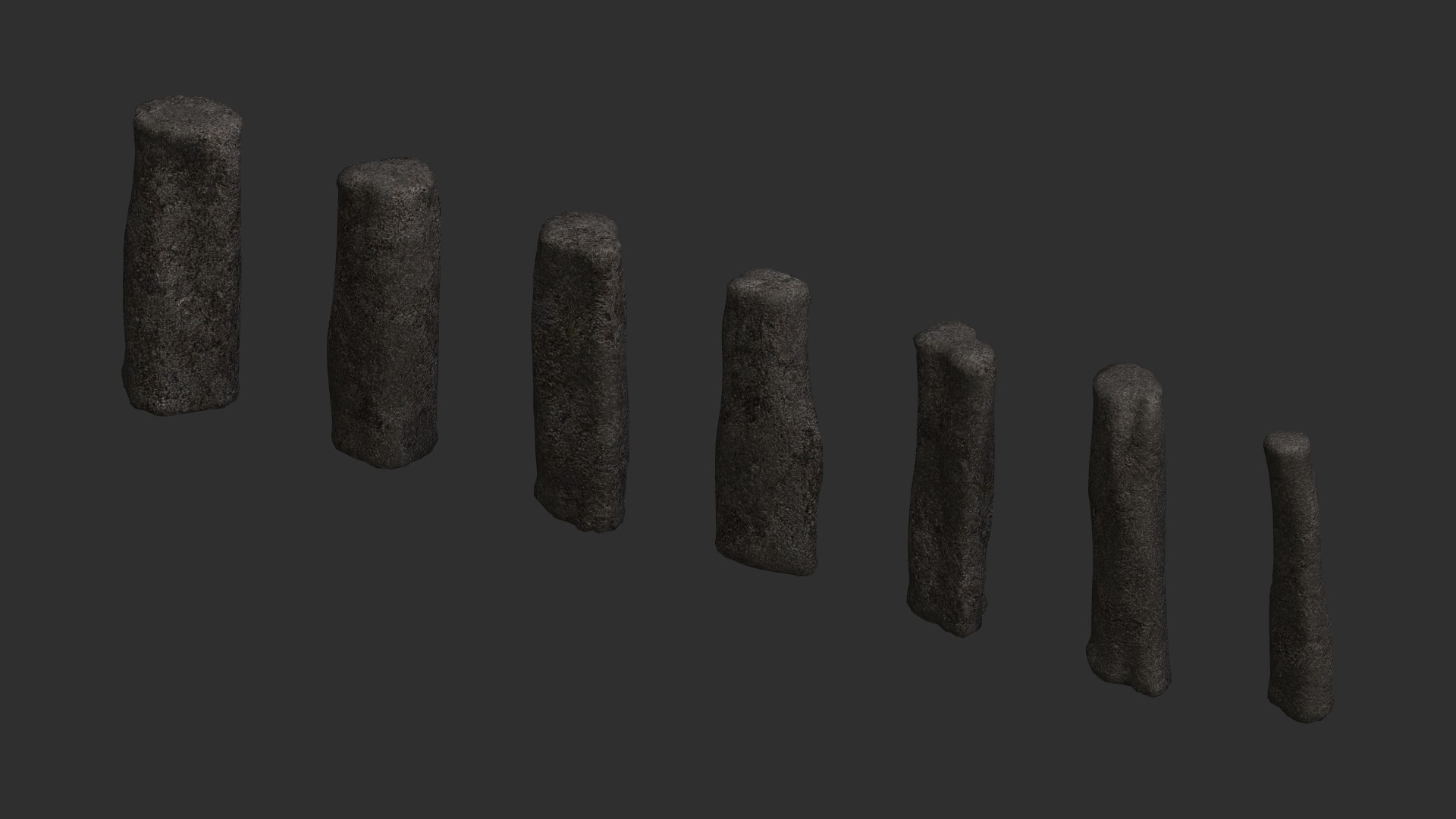 Free Rock Pillars - Base Model - TurboSquid 2051072