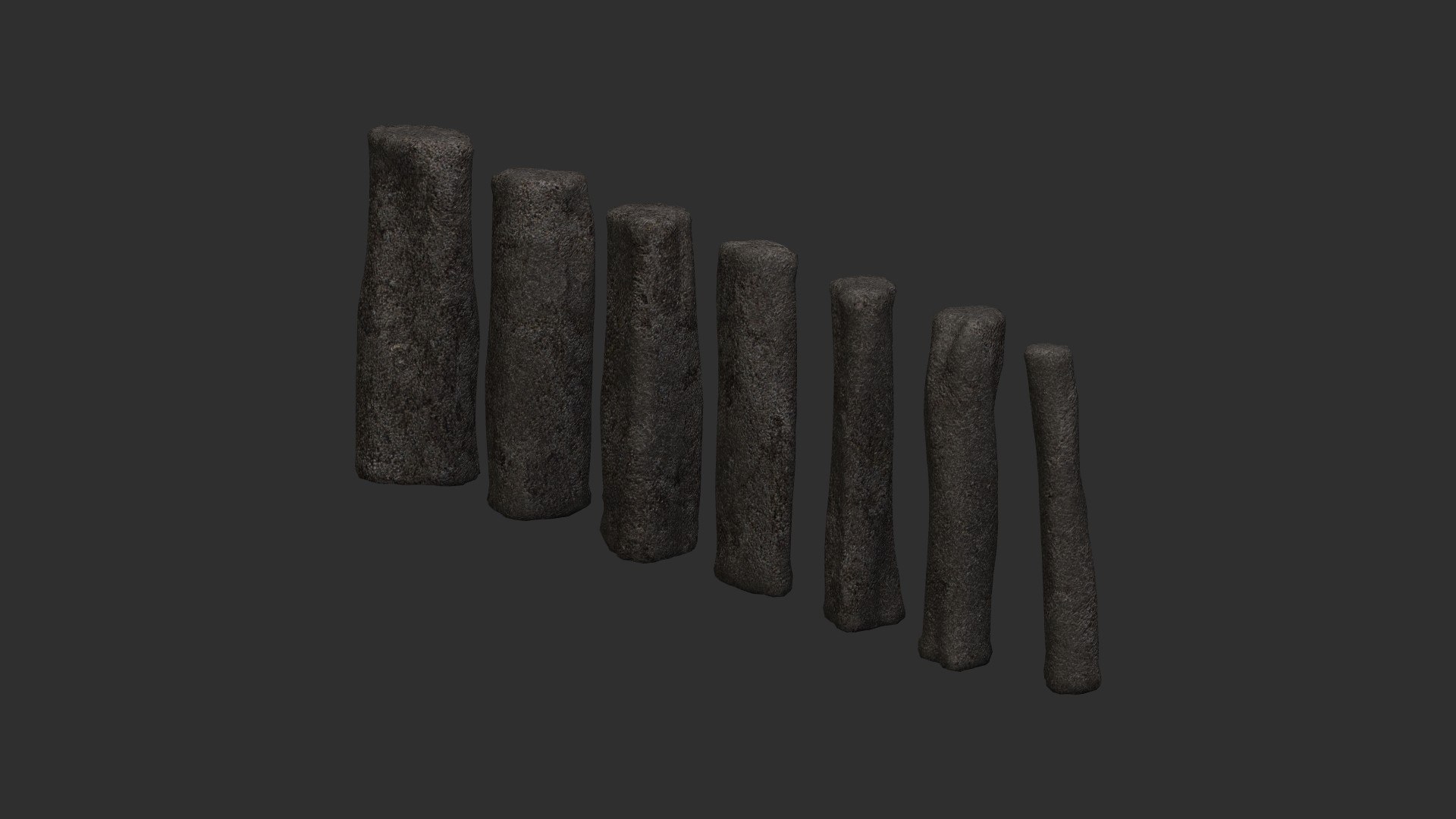 Free Rock Pillars - Base Model - TurboSquid 2051072