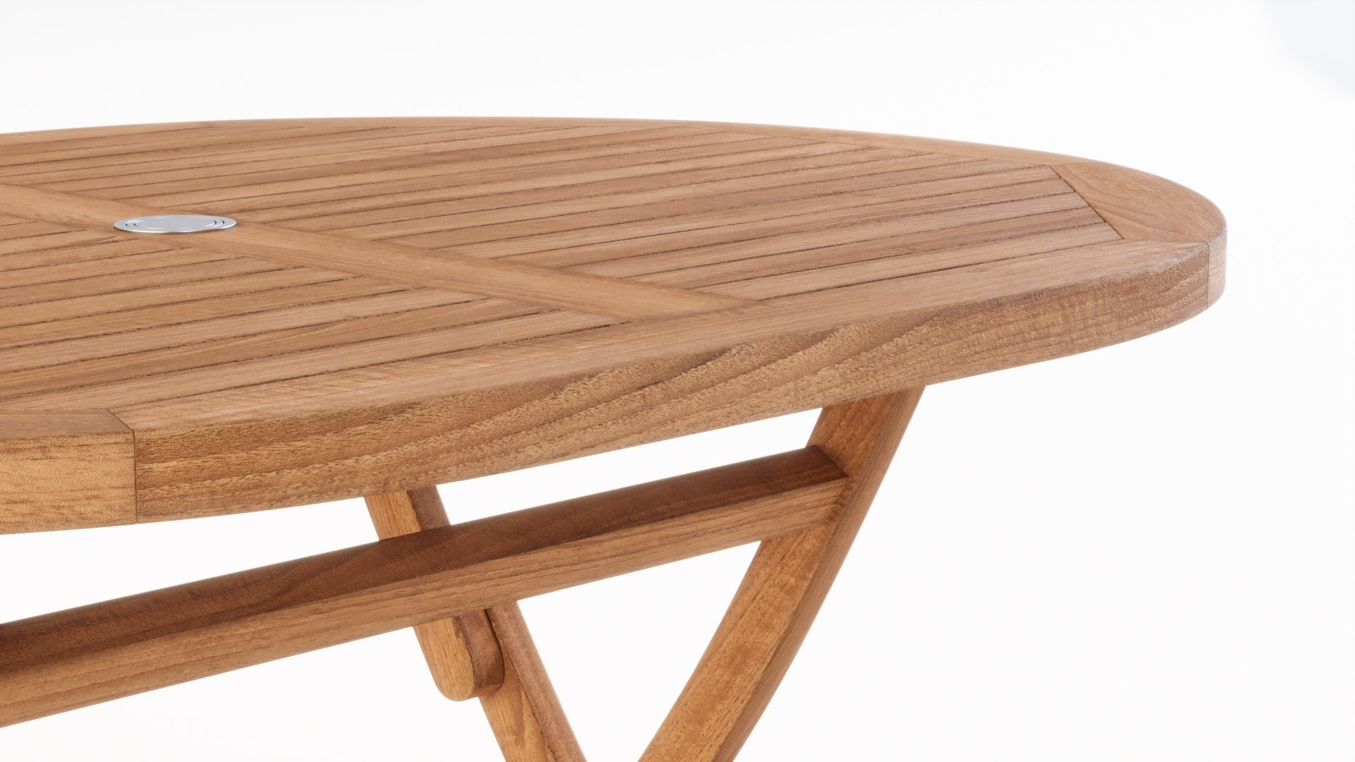 3D Oval Folding Table For 6 Seats - TurboSquid 2151748