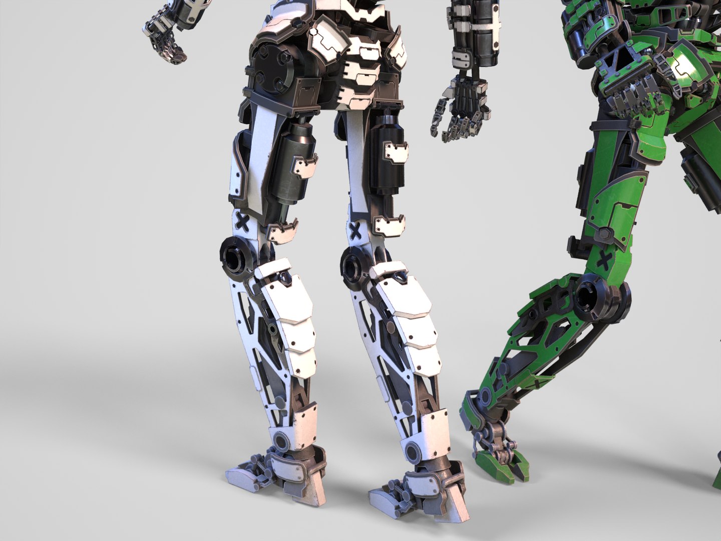 Humanoid Robot With 6 Color Options 3D Model - TurboSquid 2314115