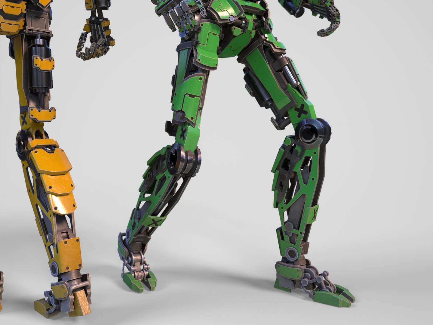 Humanoid Robot With 6 Color Options 3D Model - TurboSquid 2314115