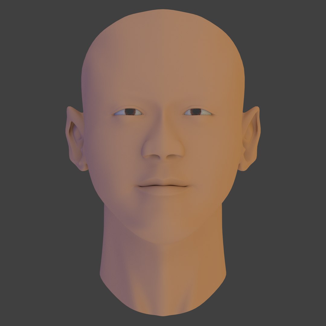 Human Man Head 3D Model - TurboSquid 1191776