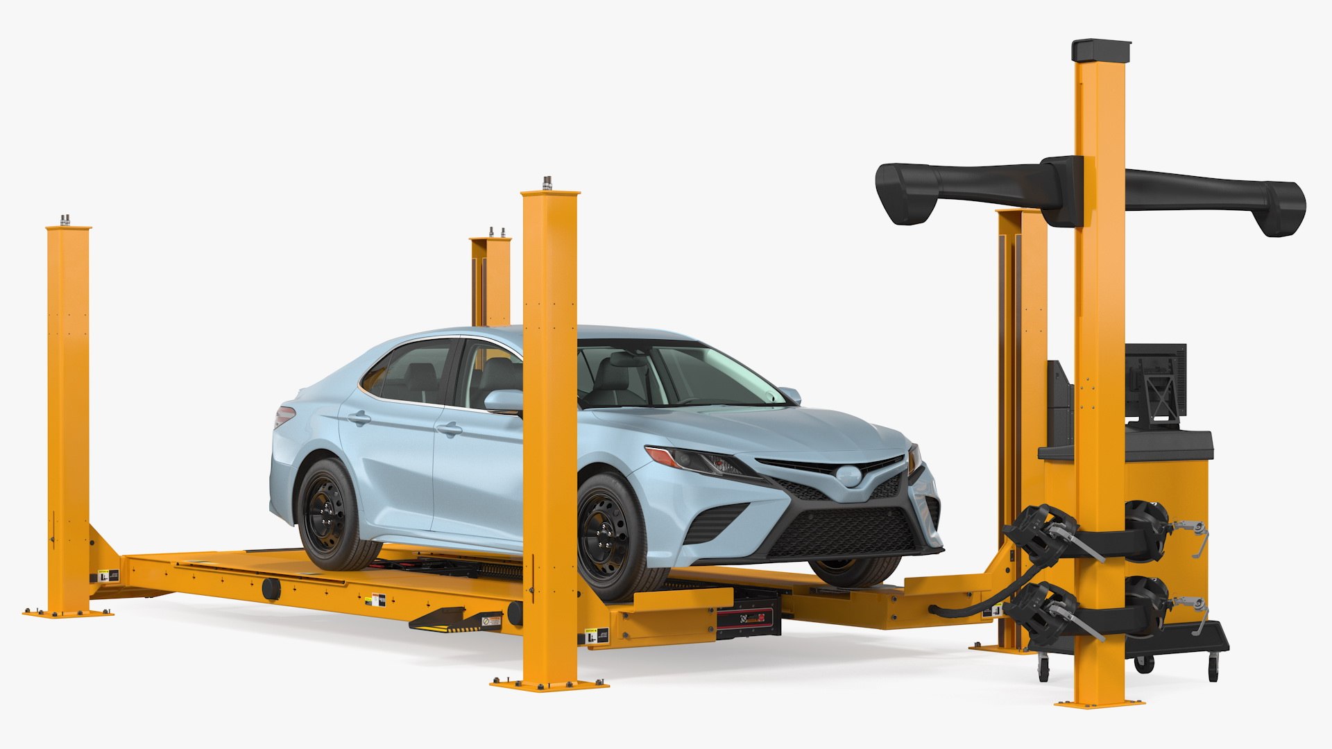 Wheel alignment equipment generic car 3D model - TurboSquid 1524587