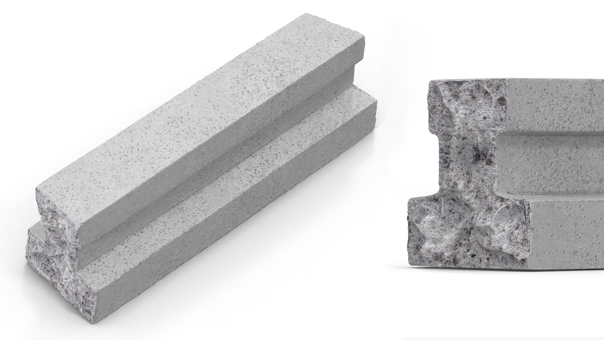 T-Beam Concrete 3D Model - TurboSquid 2303842