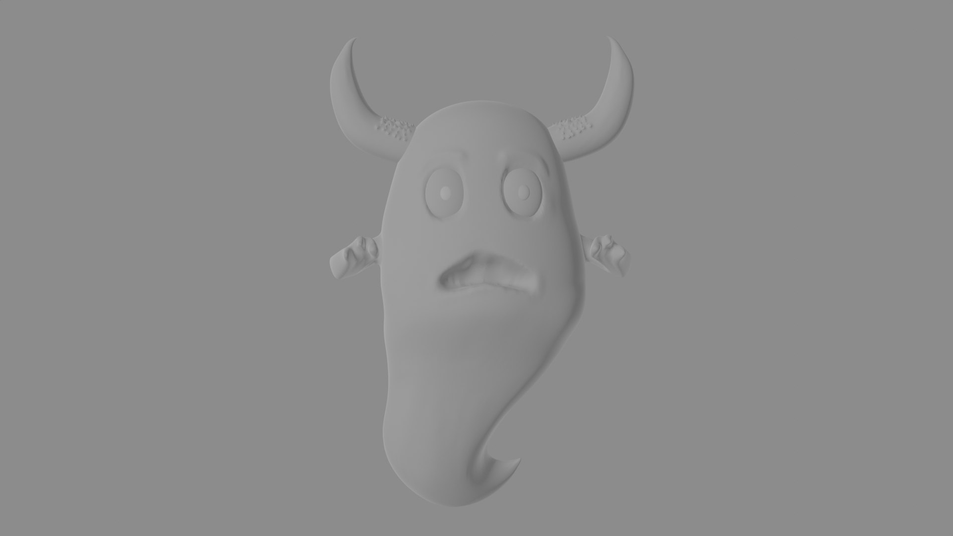 3D Ghost Cartoon Model - TurboSquid 2150644