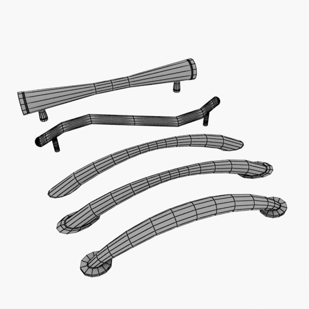 3d Model Cabinet Handle 7