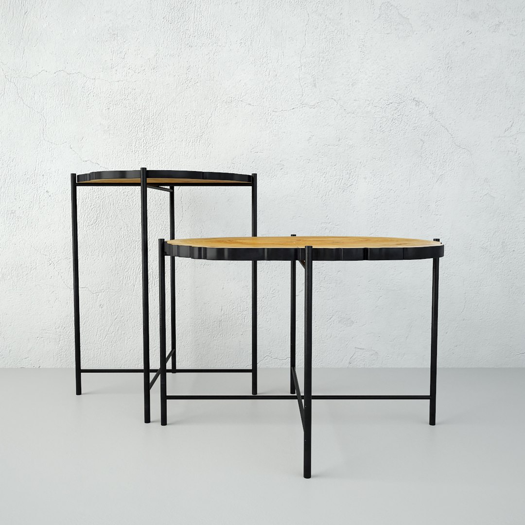 3D Teak Stump Side Tables 1 - TurboSquid 2120670