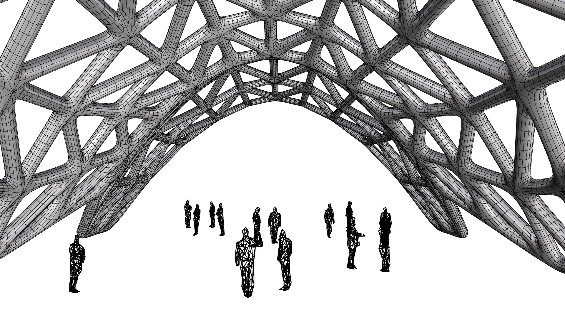 3D Urban Skeleton Open Structure Model - TurboSquid 2157876