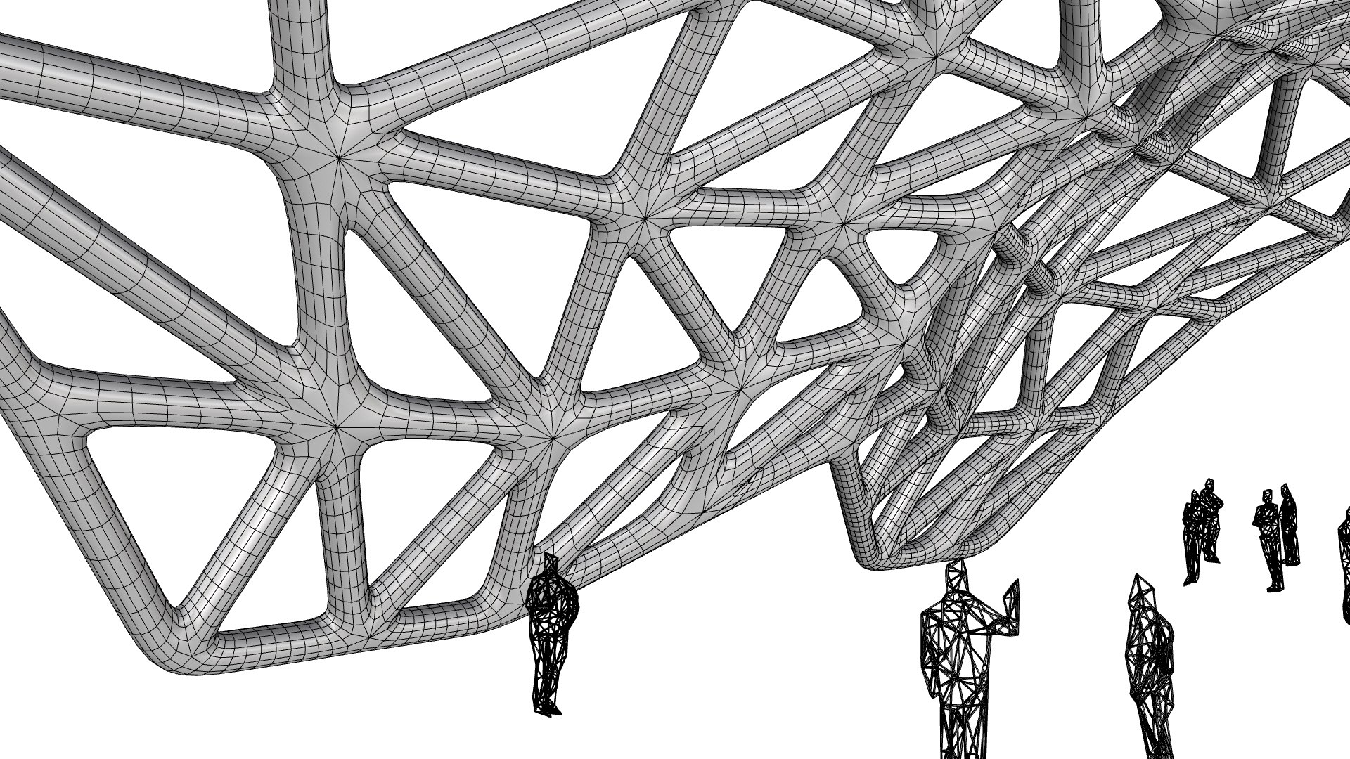 3D Urban Skeleton Open Structure Model - TurboSquid 2157876
