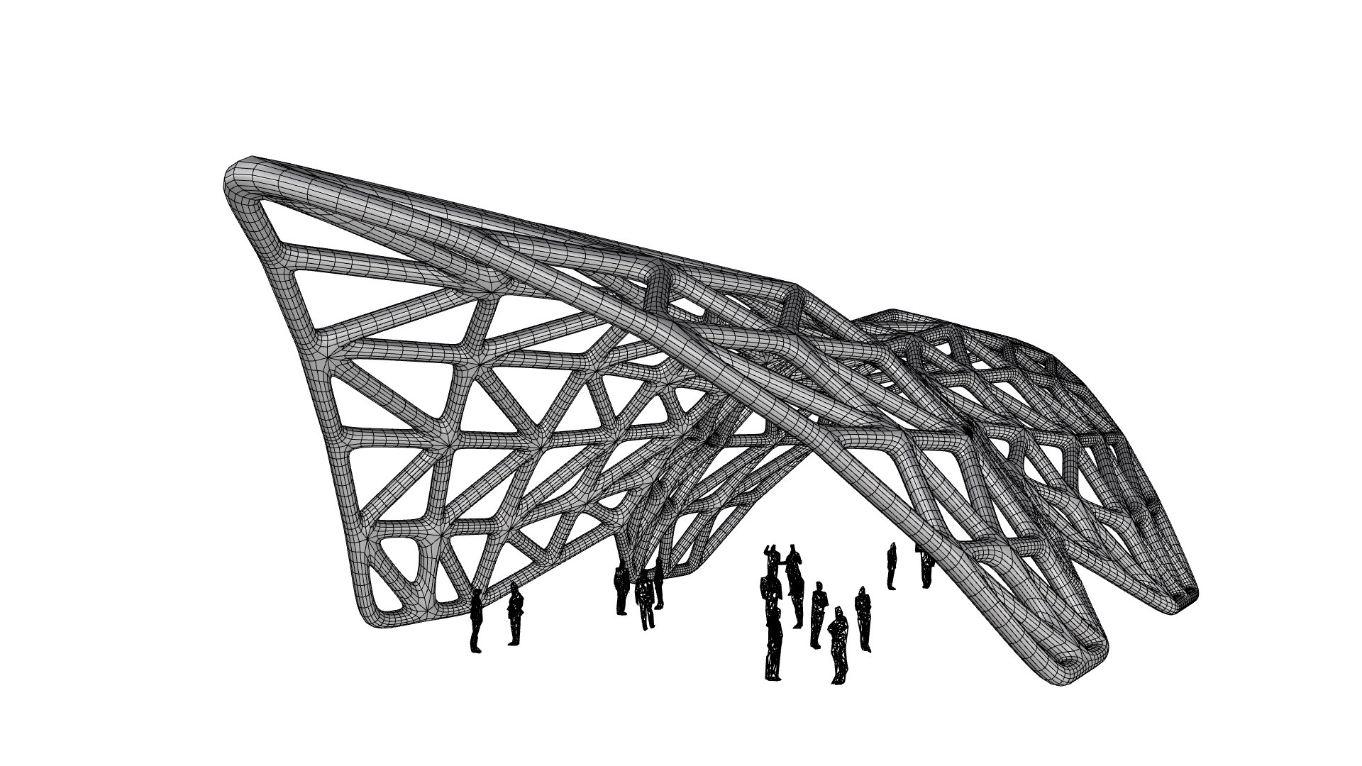 3D Urban Skeleton Open Structure Model - TurboSquid 2157876