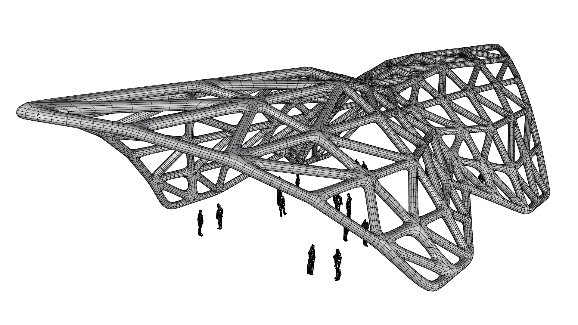 3D Urban Skeleton Open Structure Model - TurboSquid 2157876