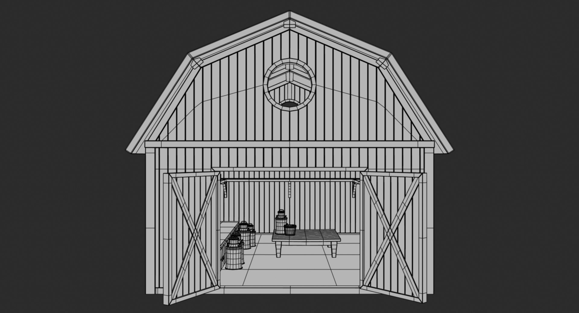 3D Barn Interior - TurboSquid 1353599