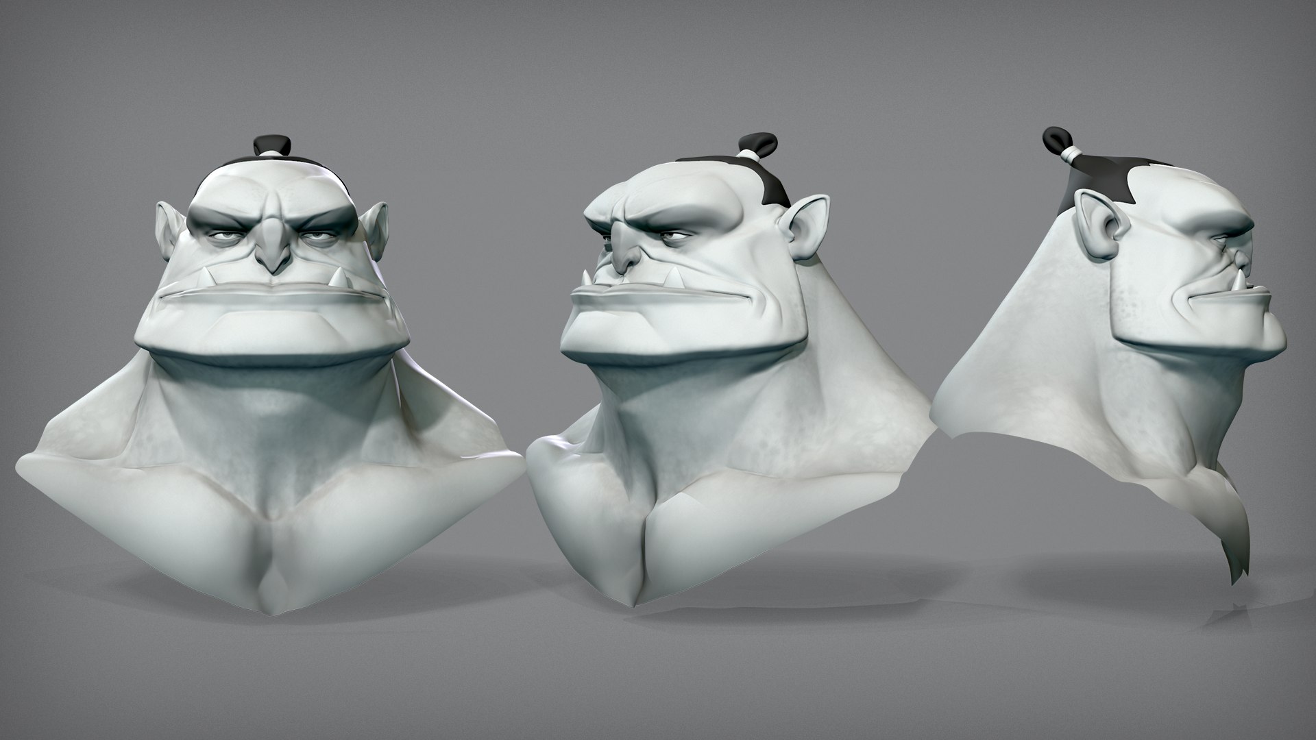 Cartoon male characrter Orc base mesh 3D model - TurboSquid 2076471