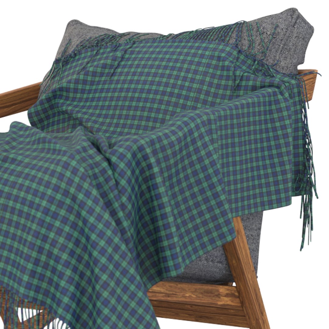 3d wood cloth plaid model