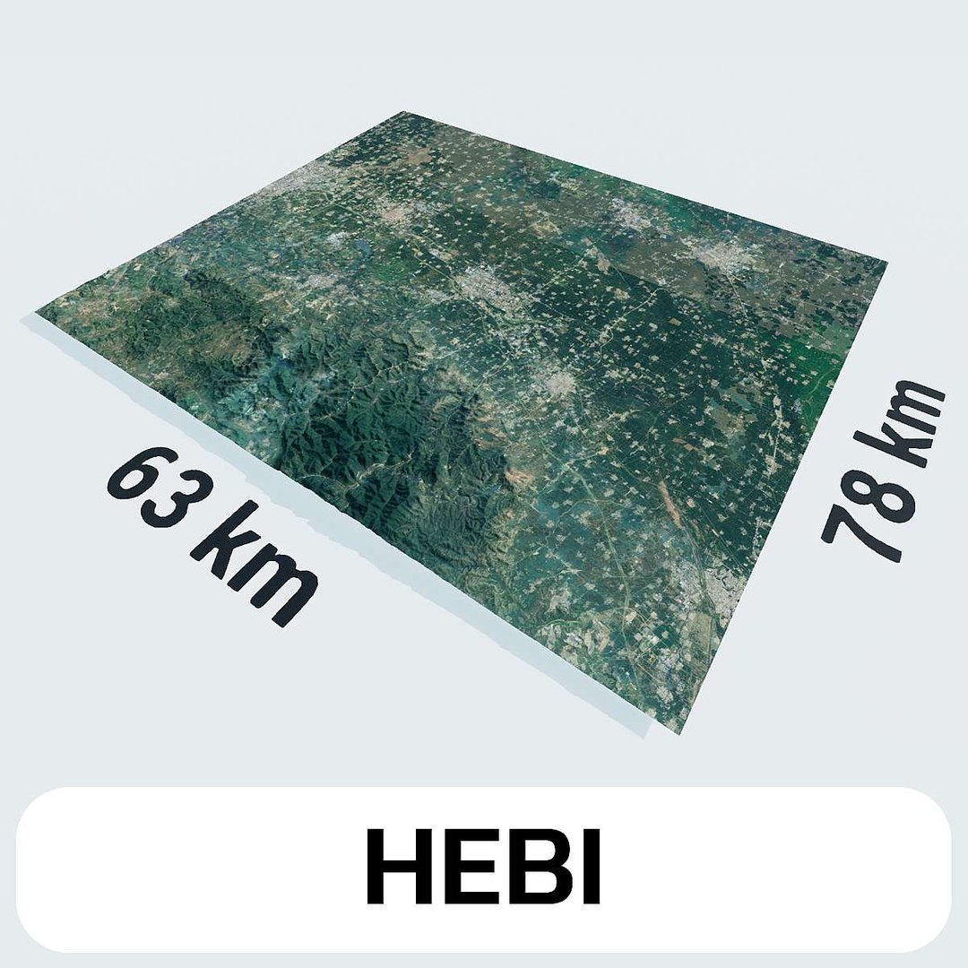 3D Model Hebi China City Landscape 3D Model - TurboSquid 2043246