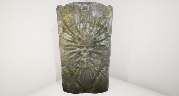 modelo 3d Lápida del cráneo gratis - TurboSquid 1710168