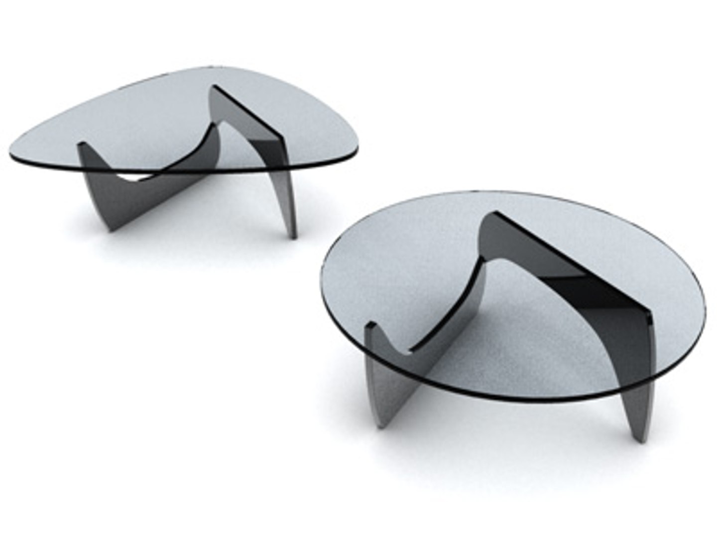 3d modern glass table model