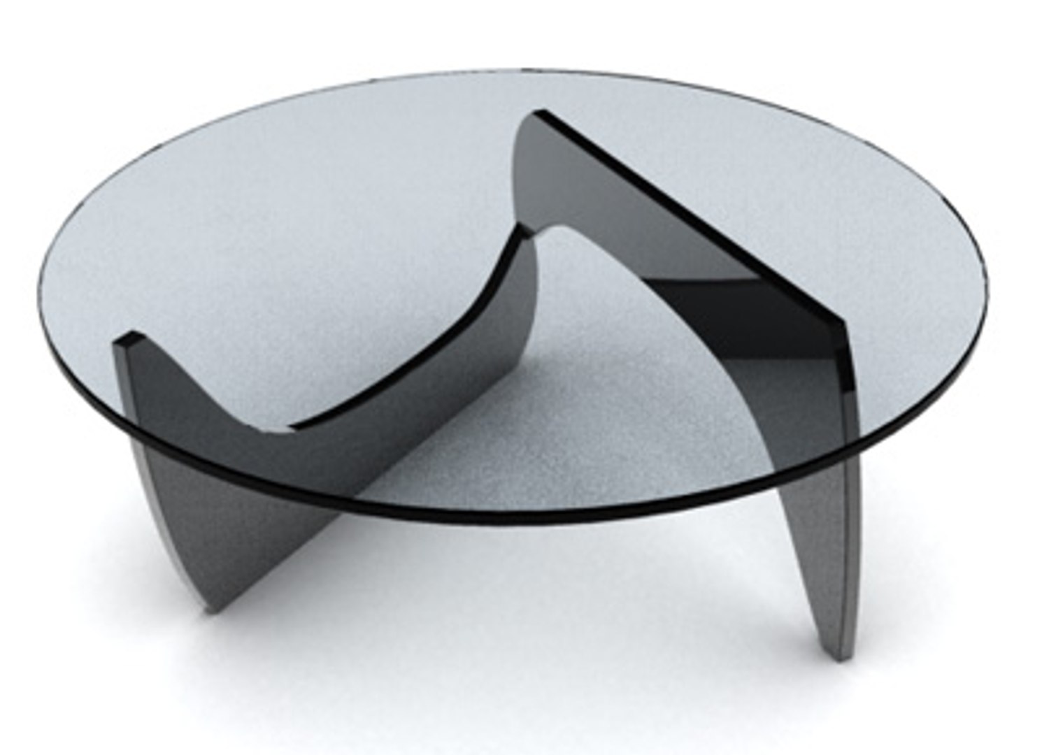 3d modern glass table model