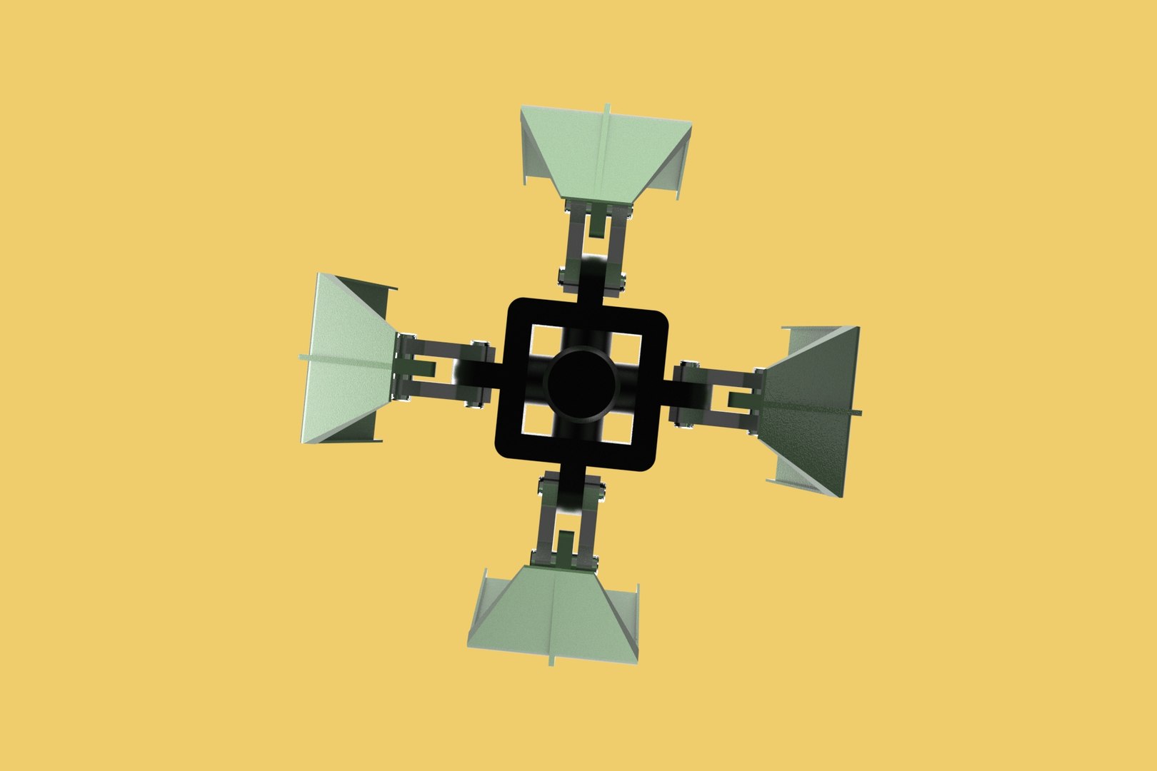 WOOD LOG TREE CRANE ATTACHMENT ARM LOADER LIFTING GRABBER JAWS 3D Model ...