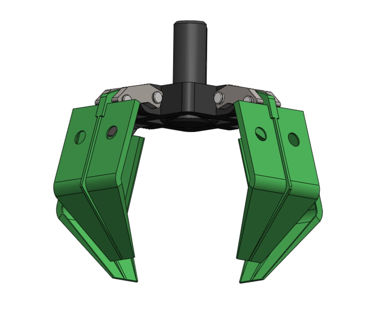 WOOD LOG TREE CRANE ATTACHMENT ARM LOADER LIFTING GRABBER JAWS 3D Model ...