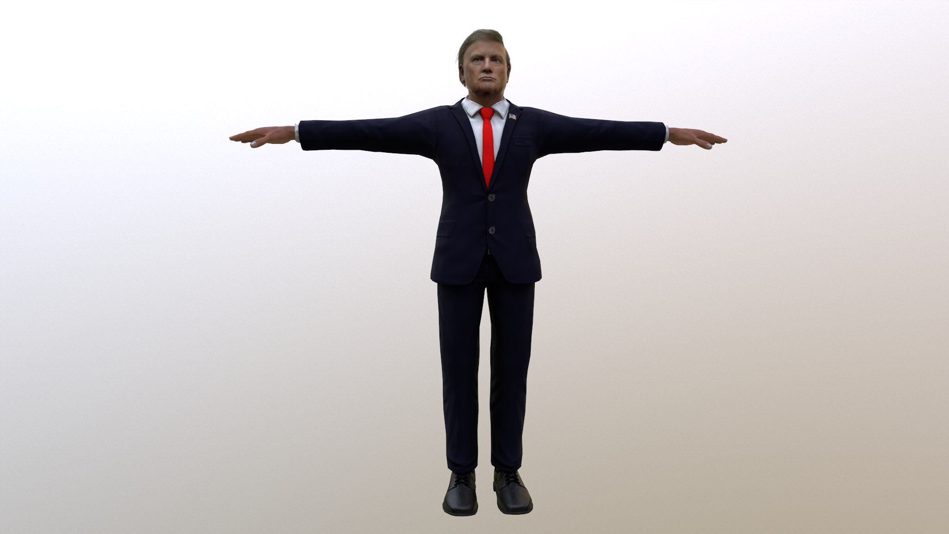 3D Donald Trump Realistic Character Model - TurboSquid 1754221