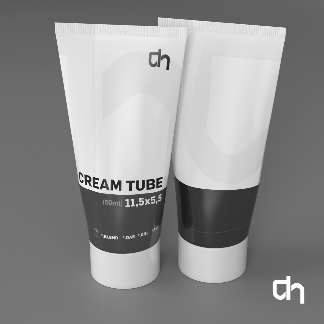 3d Cream Tubes 11 5x5 Model