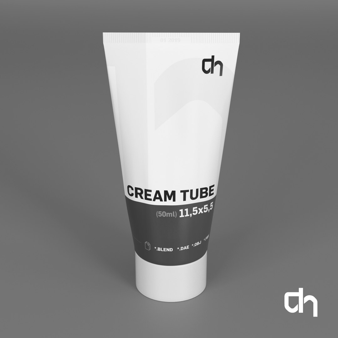 3d Cream Tubes 11 5x5 Model