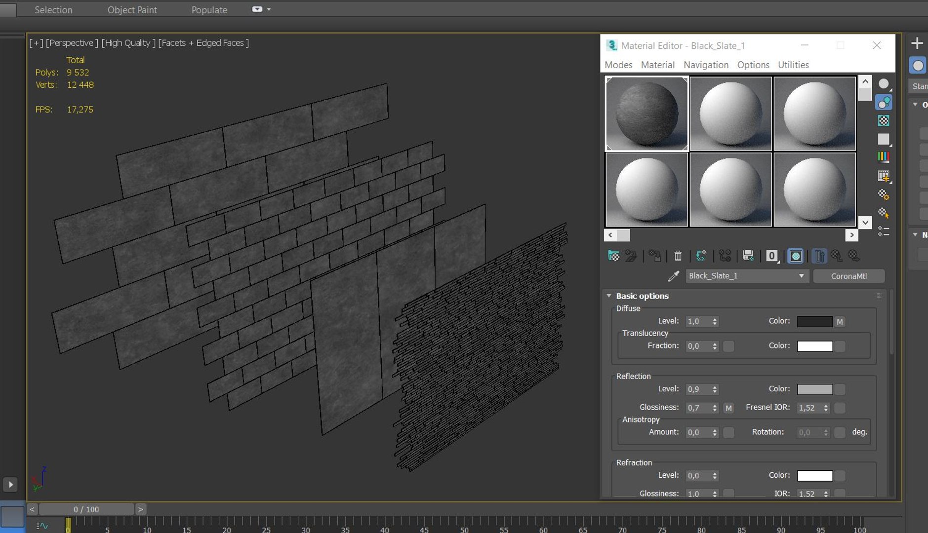 Black slate 1 3D model - TurboSquid 1585067